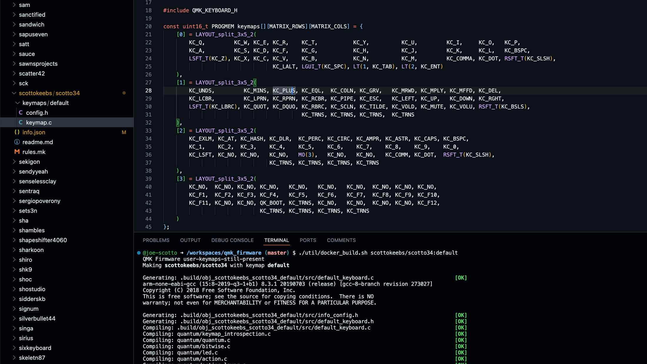 Compiling QMK Firmware Using Github Codespaces – ScottoKeebs
